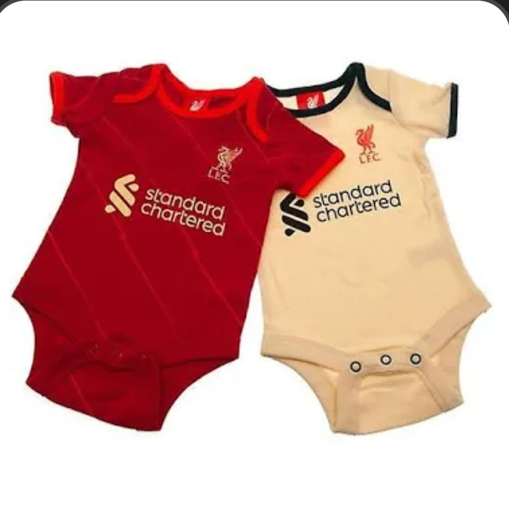 Liverpool 21/22 baby onesie set – City Soccer Plus